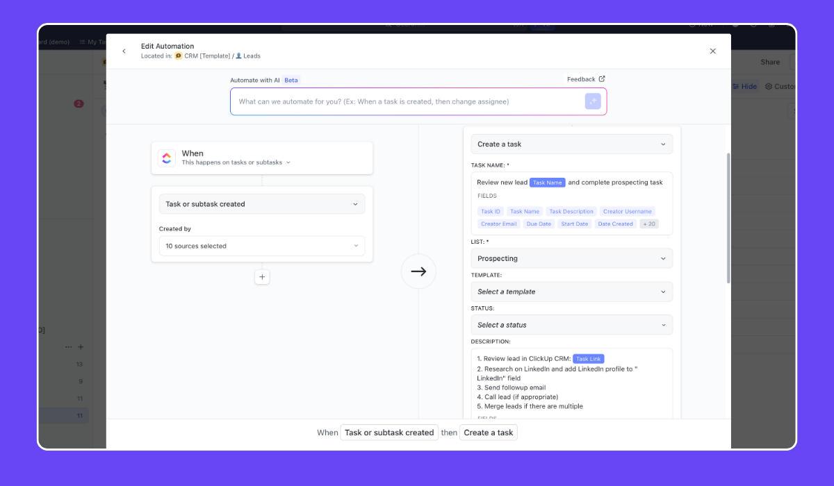 How to Create, Track, and Nurture Leads in ClickUp