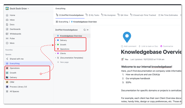 How to Create an Internal Wiki in ClickUp