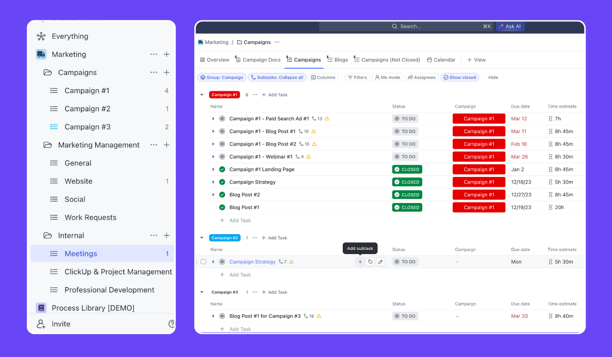 ClickUp for Internal Marketing Teams: The Ultimate Guide