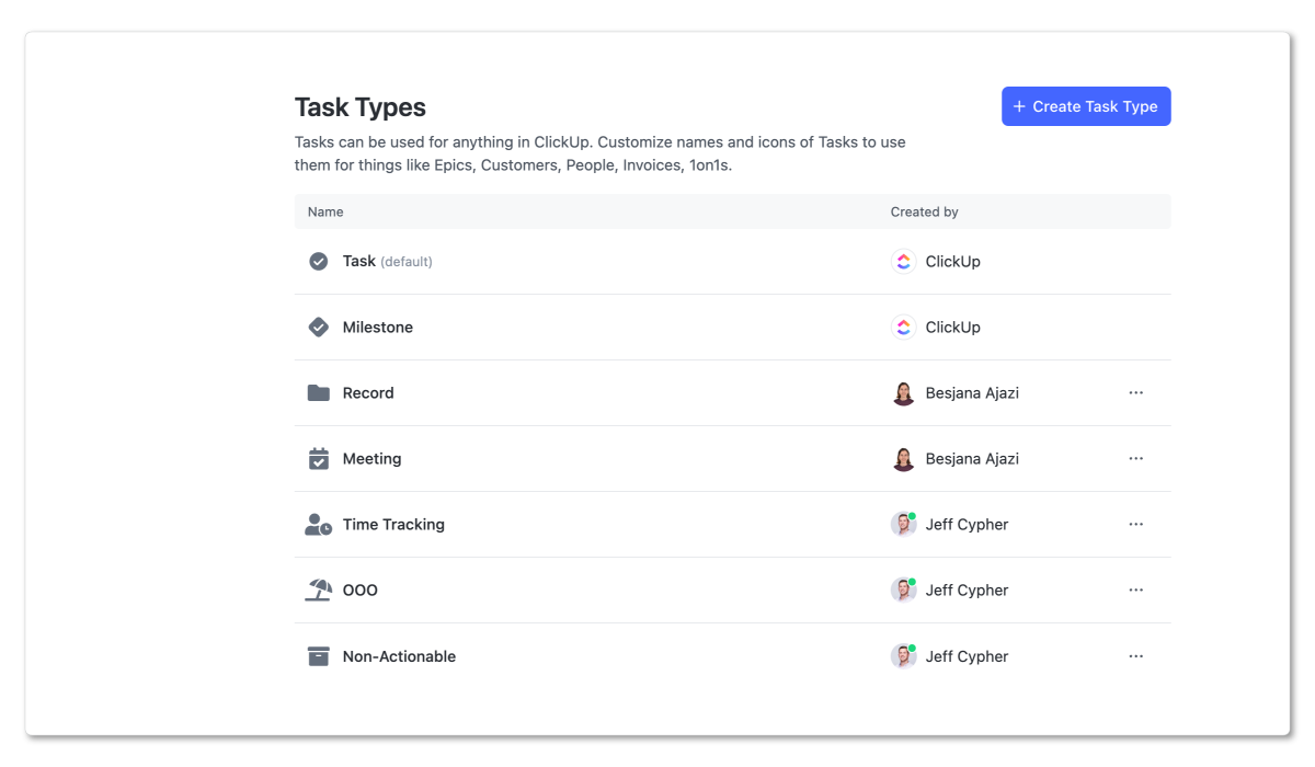 How to Best Use ClickUp's Custom Task Types
