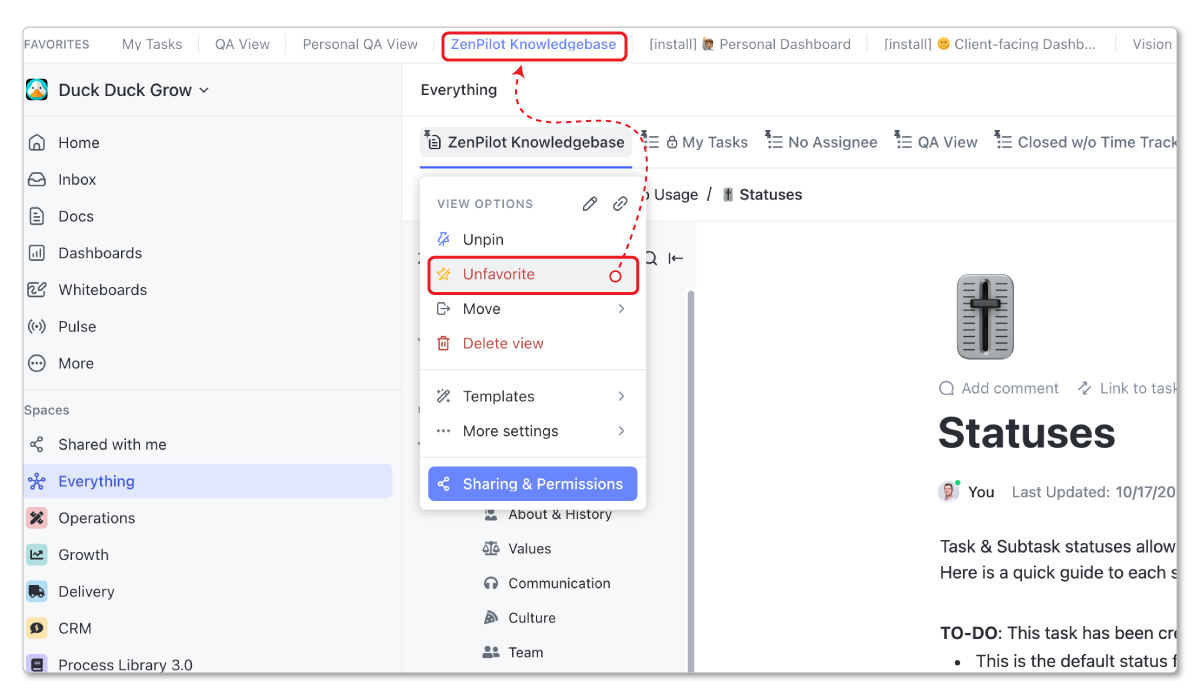 How to Create an Internal Wiki in ClickUp