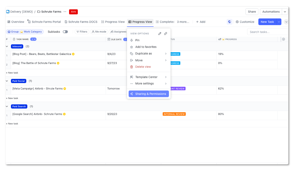 How to Build a Client Portal in ClickUp