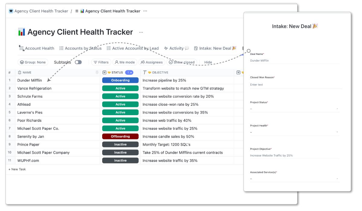 Agency Client Health Tracker Template by ZenPilot